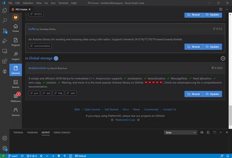 platformio libraries updates not working after updating to 5 x