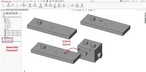 Copying SOLIDWORKS Features In Parts And Assemblies