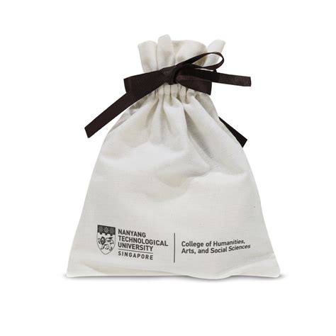 Canvas Ribbon Drawstring Pouch Vivopress