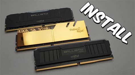 How To Properly Insert Ram Sticks Into A Motherboard