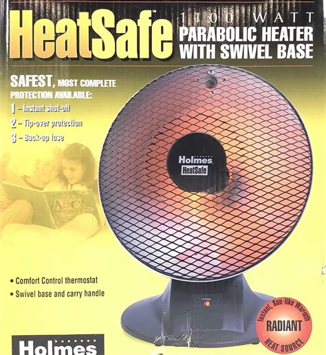 Lot Heat Safe 1100 Watt Parabolic Heater