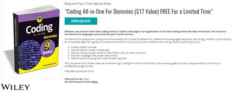 Descarga Gratis Coding All In One For Dummies ¡ahorra ̶1̶7̶
