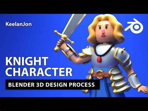 Free Video Blender Character Modeling Process Stylised Knight D Art From Keelan Jon