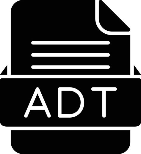 Adt File Format Line Icon 28643859 Vector Art At Vecteezy