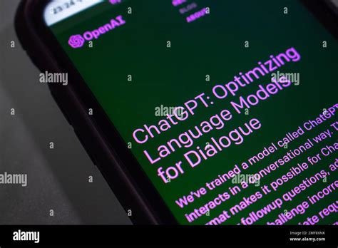 Vancouver Canada Jan 23 2023 Website Of Chatgpt Chat Generative