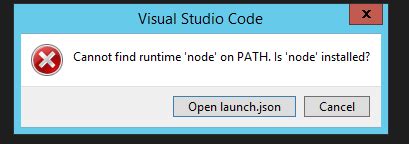 Node Js Connot Find Runtime Node On PATH Vscode Python Stack Overflow