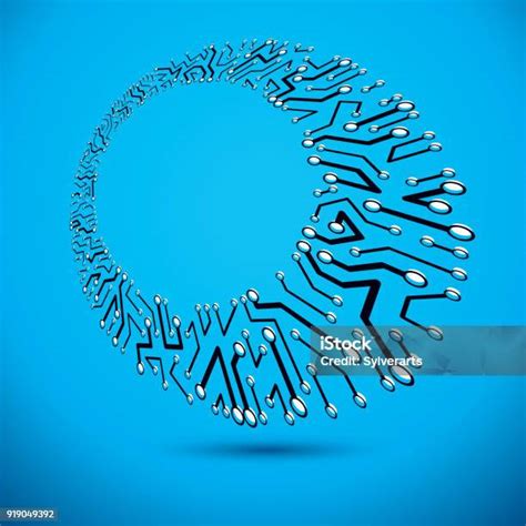 Circuito Vettoriale Astrazione Di Tecnologie Digitali Schema Di Microprocessori Per Computer