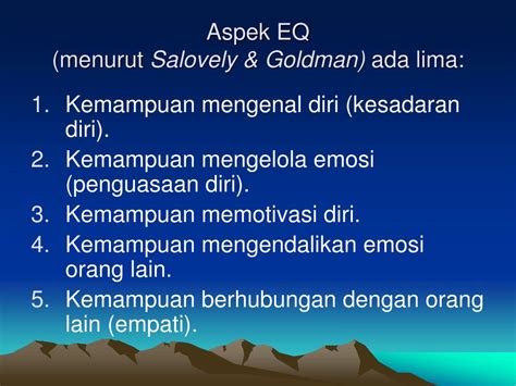 Ppt Bab Iv Peran Iq Eq Sq Cq Dan Aq Dalam Perkembangan Profesi