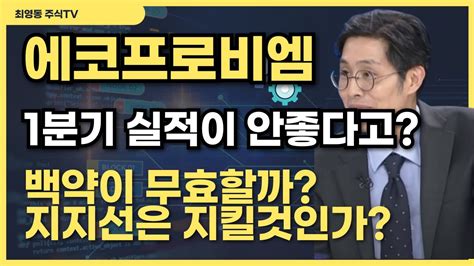 에코프로비엠 회복속도 늦어질수 있습니다 그 이유 제가 설명드립니다 Youtube