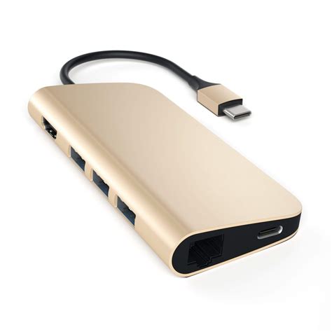 Usb C Slim Multi Port With Ethernet Adapter Satechi Apple And Pc