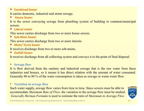 Sewage Sewer System And Elevations Module Pdf