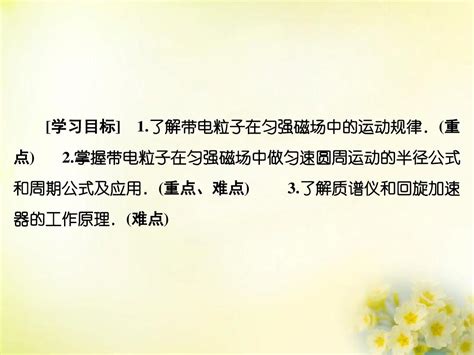 2015 2016学年高中物理 第3章 6带电粒子在匀强磁场中的运动课件 新人教版选修3 1word文档在线阅读与下载无忧文档