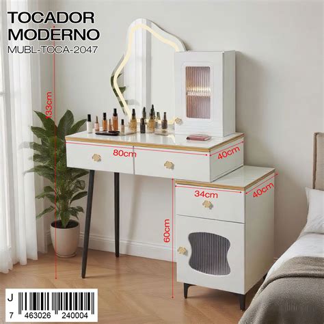 Tocador Moderno Con Espejo Casaisla