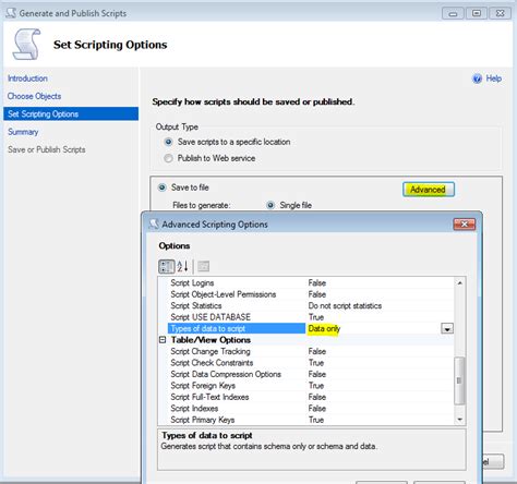 Generate Script For Insert Script For Tables Ashish Gupta