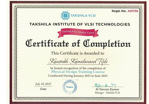 Kaustubh Tiple On Linkedin Training Vlsijobs Semiconductorindustry Physicaldesign