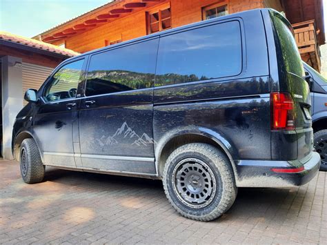 Vw T6 1 Allrad Mit Original Vw Verstärktem Fahrwerk Schlechtwegefahrwerk Und Twin Monotube