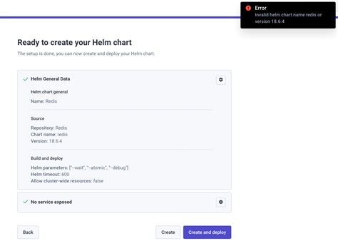 Cannot Create Helm Chart For Redis Deployment Qovery Community Forum