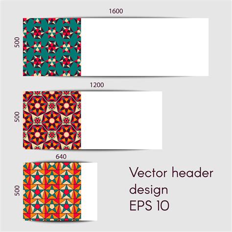Abstract Header Design 1750924 Vector Art At Vecteezy