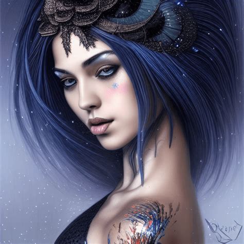 Mooi Sexy Vrouwelijk Fantasieportret · Creative Fabrica