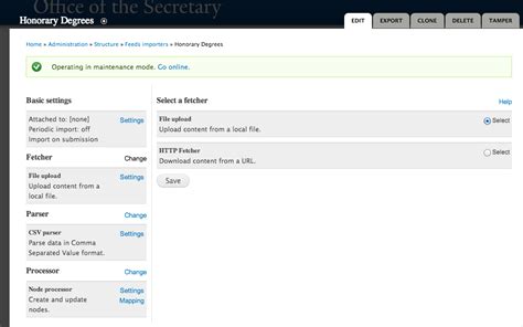 Step 2 Creating The Importer YaleSites