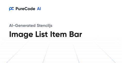 deploy stenciljs image list item bar fast with ai