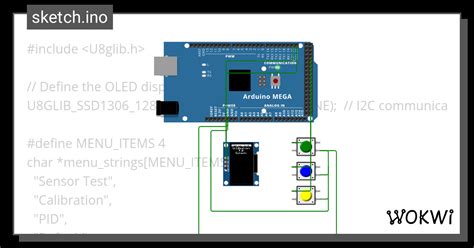 Oled Menu With Submenuadvanced With 90 Degree Rotation Wokwi Esp32