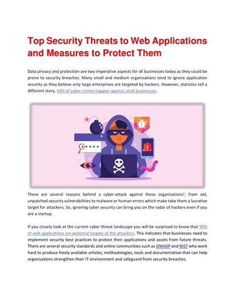Ppt 5 Web Application Security Threats And 7 Measures To Protect