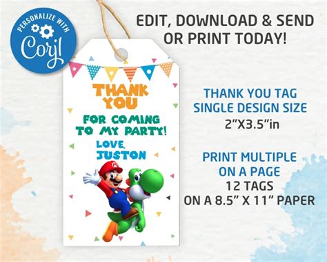Super Mario Invitation Amazinginvite