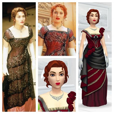 Titanic Rose Dress Costume