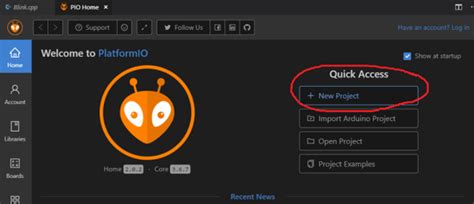 Programming Arduino Using Platform Io Ide Blinking Led