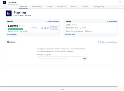 BugSnag Docs On Premise Single Node Airgapped Upgrade