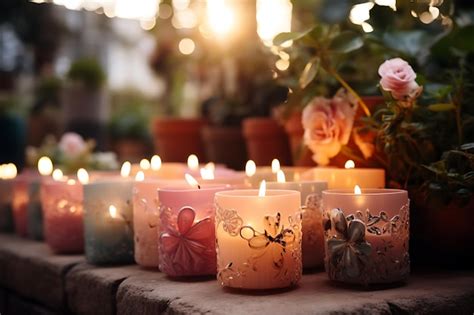 Premium Photo Candlesmas Day Array Of Candles Arranged In The Shape Of A Cross So Holiday