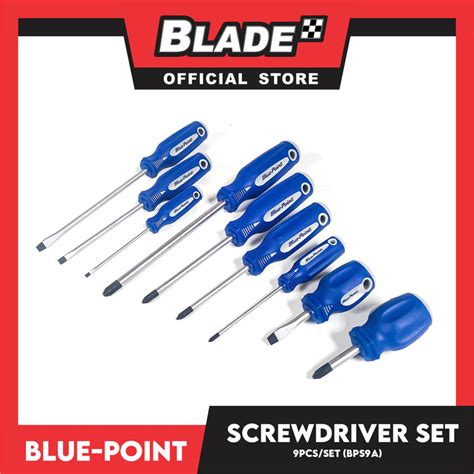 Blue Point Screwdriver Set Bps9a Set Of 9pcs Alloy Steel For Long La