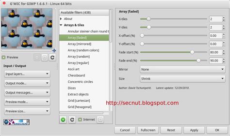 G Mic Gimp Plugin With 230 Image Effect And Filter