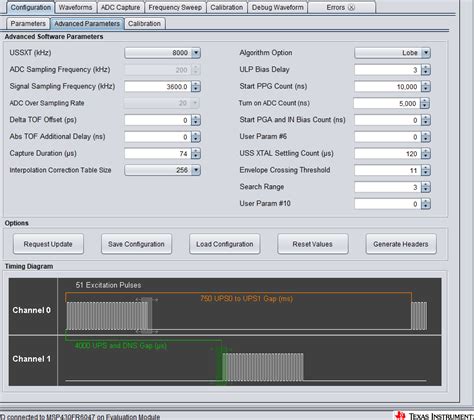 evm430 fr6047 ufm specific to propagation through thin wall msp low