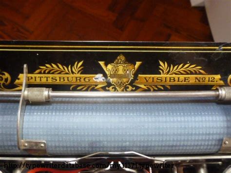 1912 Pittsburg Visible 12 On The Typewriter Database