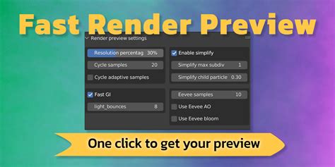 Fast Render Preview Released Scripts And Themes Blender Artists Community