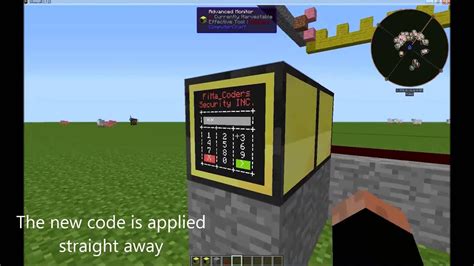 Minecraft Computercraft Security Code Lock Youtube