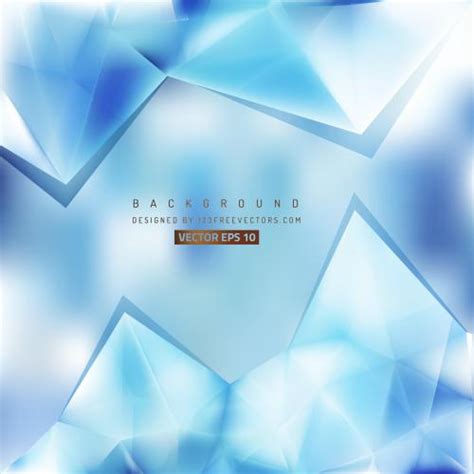 Abstract Light Blue Triangular Background Template