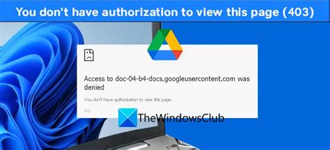 Google Drive You Dont Have Authorization Error Fix