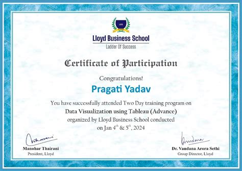 Pragati Yadav On Linkedin A Training Session On Tableau A Business Intelligence Tool Will