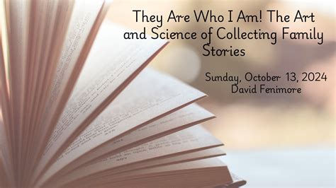 Sunday October13 2024 They Are Who I Am The Art And Science Of