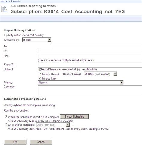 Solved Sql Reporting Services Data Driven Subscription Experts