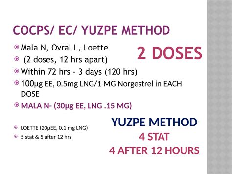 Emergency Contraception In Obstetrics And Gynaecology Pptx