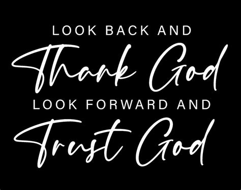 Look Back And Thank God Svg Look Forward And Trust God Svg Christian Jesus Quote Digital
