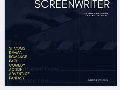 A Complete Screenplay Using The Final Draft Format Upwork