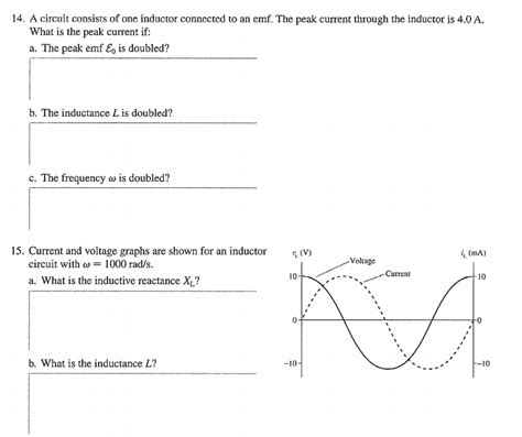 Solved A Circuit Consists Of One Inductor Connected To Chegg