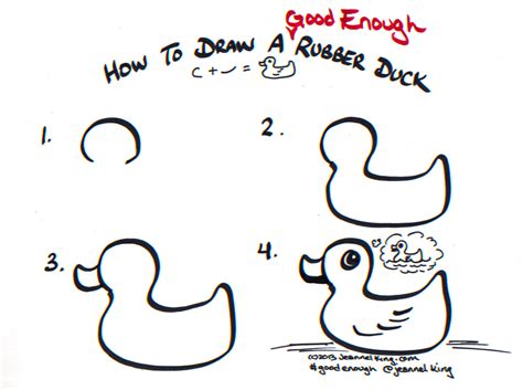 Jeannelking Com How To Draw A Good Enough Rubber Duck