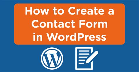 How To Create A Contact Form In Wordpress Step By Step Guide → 2025