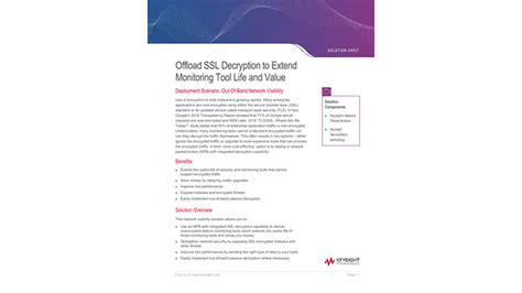 Ssltls Decryption And Encryption Keysight